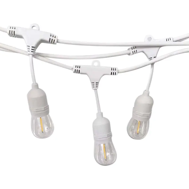 V-TAC Set sijaličnih grla na kablu 7699, 15 x E27, IP65, Beli