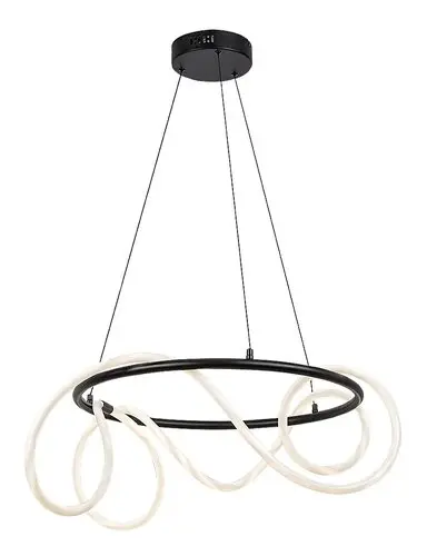 Rabalux Visilica Montema, LED 54W, 4480lm, 4000K, R60cm, Crna