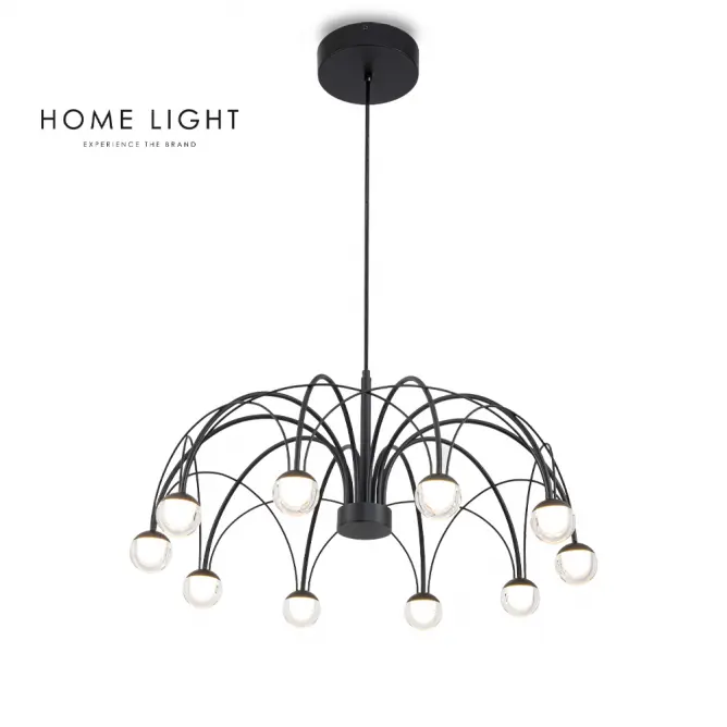 HOME LIGHT Luster Luna 319, 37W, 3000K, Crni