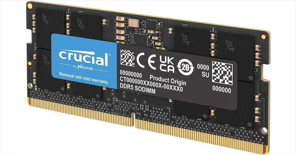 CRUCIAL RAM memoriјa SO DIMM DDR5 16GB 5600Mhz CL46 CT16G56C46S5