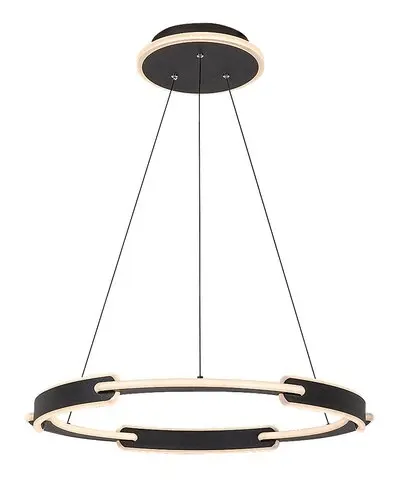 Rabalux Visilica Sindri, LED 45W, 3200lm, DIP prekidač 3000-4000K, R60cm, Crna