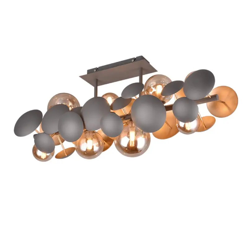 TRIO LIGHTING Luster Bubble 8XG9, 617400842, Tamnosivo-bronza