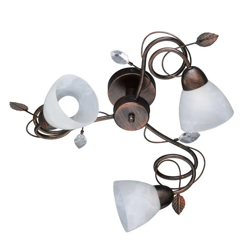 TRIO LIGHTING Luster Traditio 3xE14, Antique 600700328, Bakar