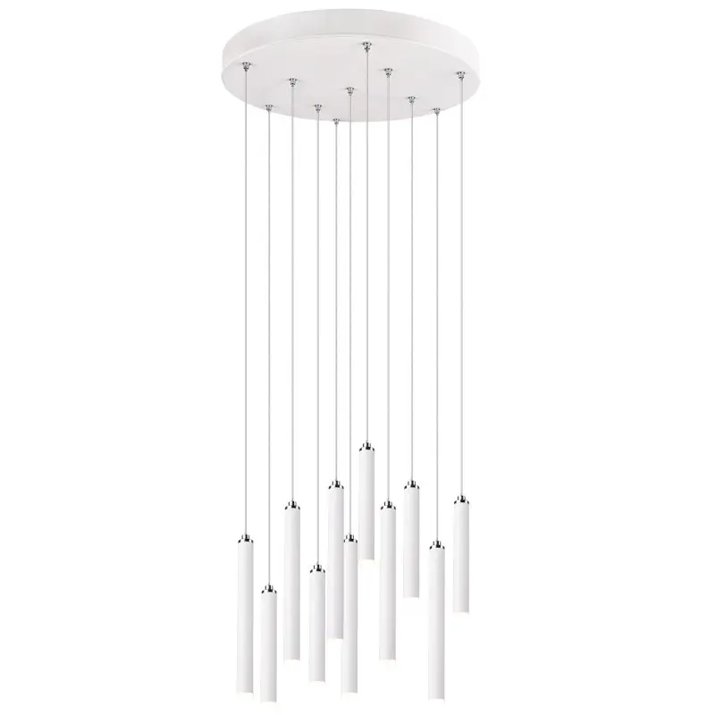 TRIO LIGHTING Led visilica Tubular krug 11x2.8W, 321691131, Bela