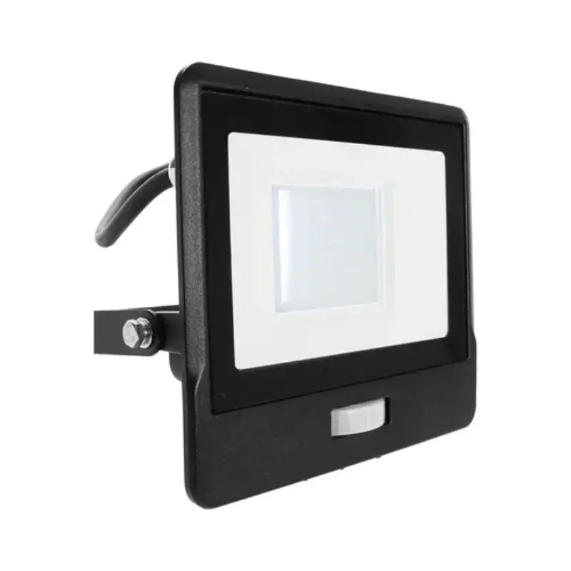 V-TAC Led reflektor Pir senzor, 50W, 6500K, IP65, 20291, Samsung chip, Crni