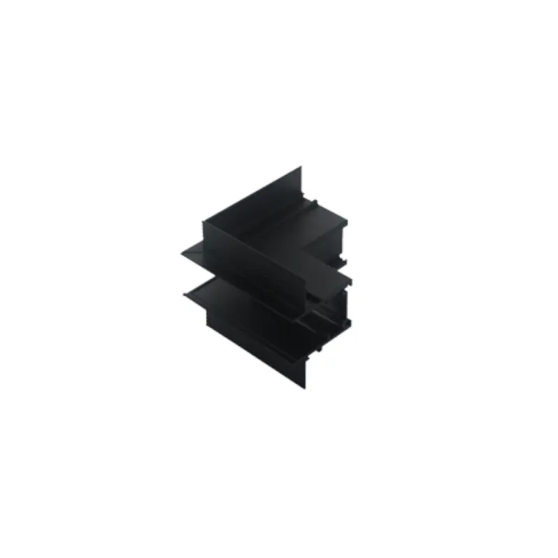AURA-LIGHT Ugaoni konektor za ugradne magnetne šine VK-R20-ZZ, 100x100mm, Crni