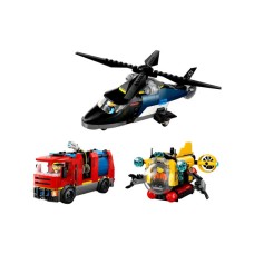 LEGO 60462 Remiks helikoptera, vatrogasnog vozila i podmornice