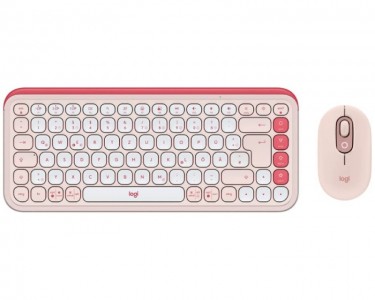 LOGITECH POP Icon Combo US tastatura rose