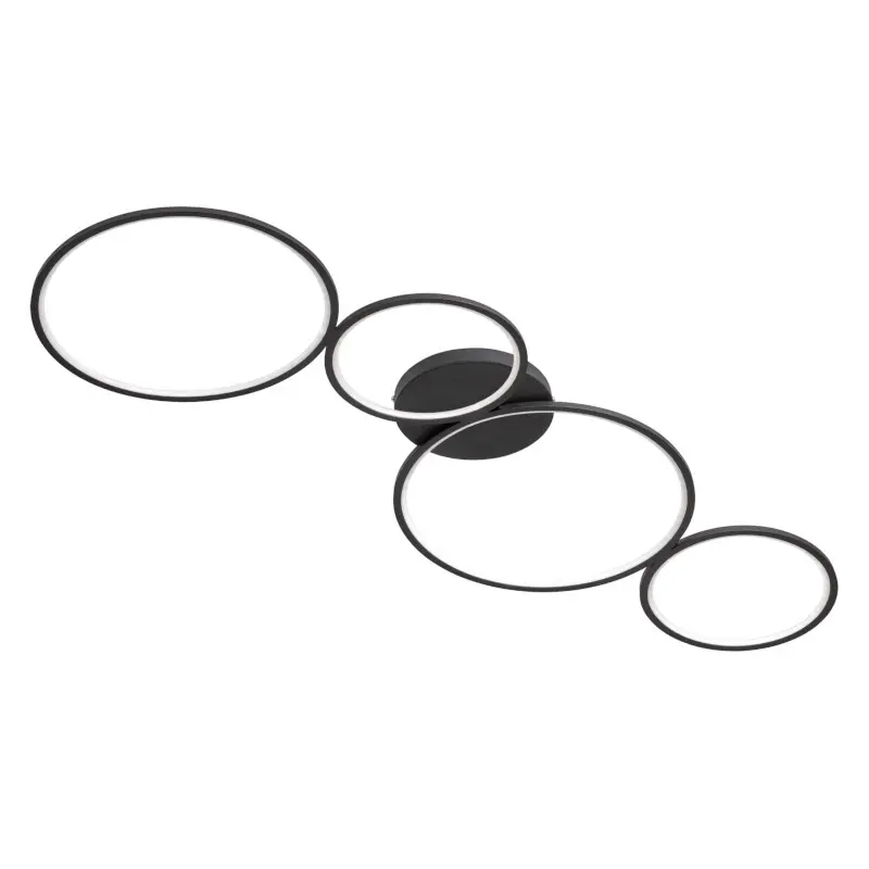 TRIO LIGHTING Led plafonjera RONDO 622610432, Crna