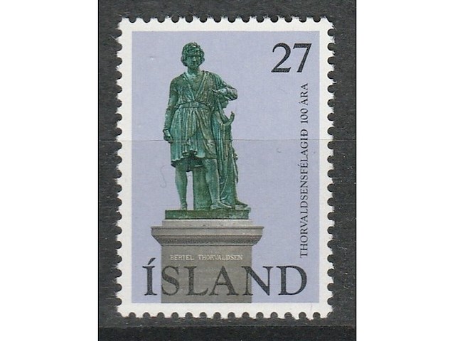 Iceland - 1975 - Centenary of Thorvaldsen Society - MNH