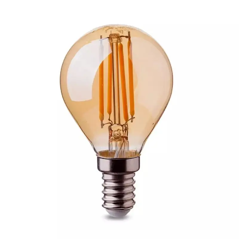 AURA-LIGHT Led filament sijalica, 4W, 2200K, E14, P45 DIM, Amber