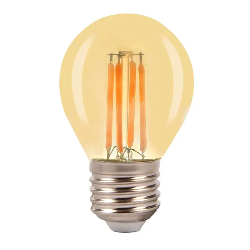 AURA-LIGHT Led filament sijalica, 4W, 2200K, E27, P45, Bež