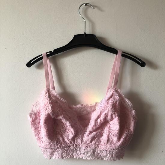 Roze bralette cipkani grudnjak NOVO