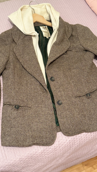 Woolrich blejzer sa vunenom kapuljacom (XS)