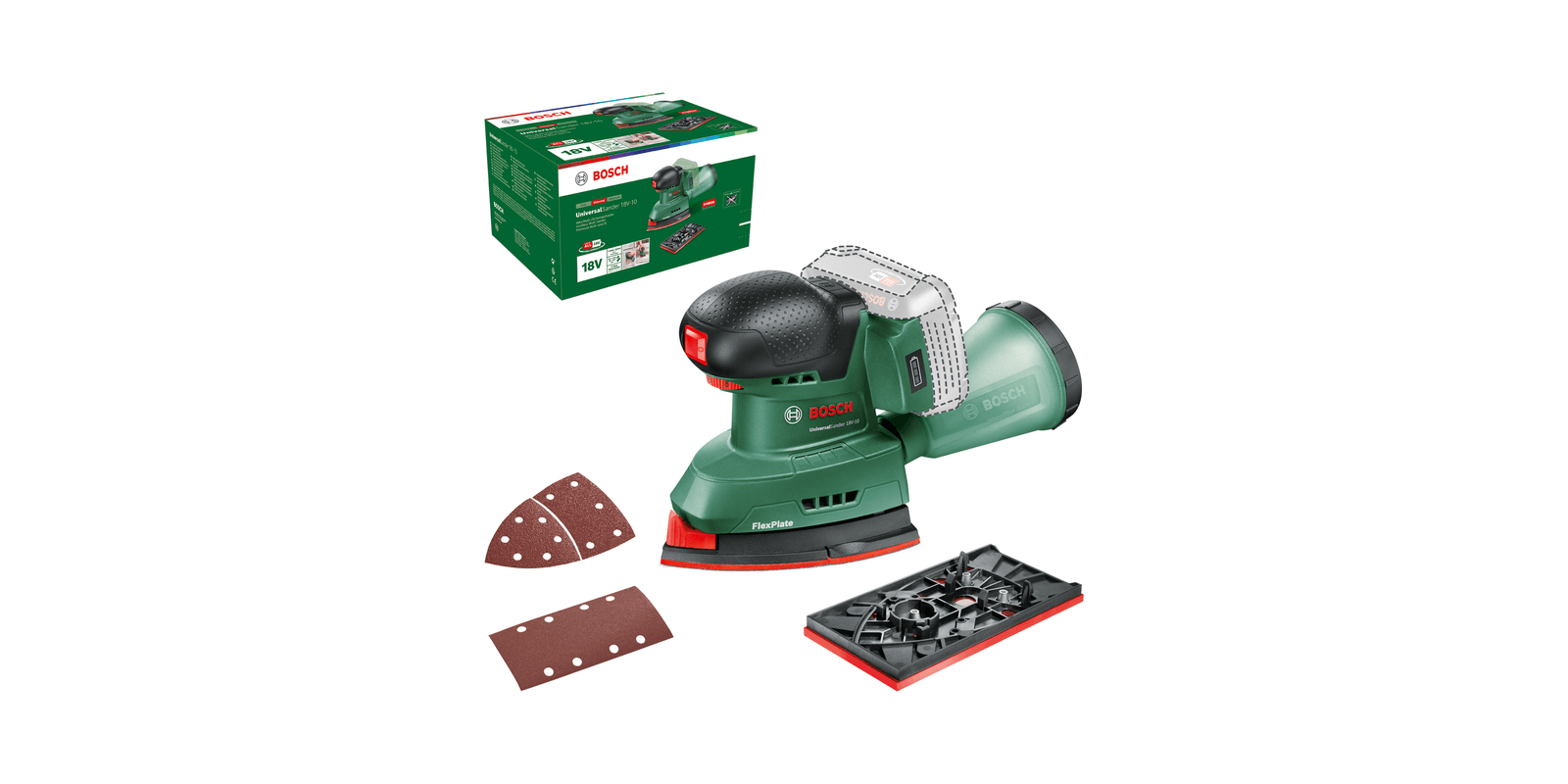 Bosch akumulatorska ekscentrična brusilica UniversalSander 18V-10 (06033E3100)