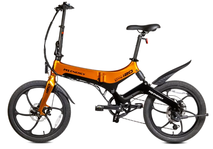 MS ENERGY Električni bicikl EBike i20, Narandžasto-crni