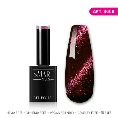 SMART polish gel CAT EYE RED 3669