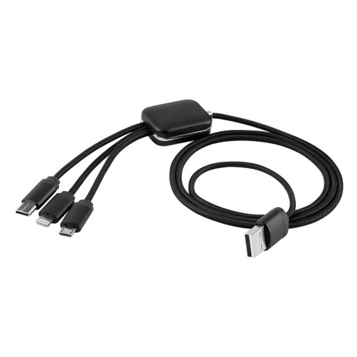 ODON 3IN1, USB KABL ZA PUNJENJE 3 U 1, CRNI