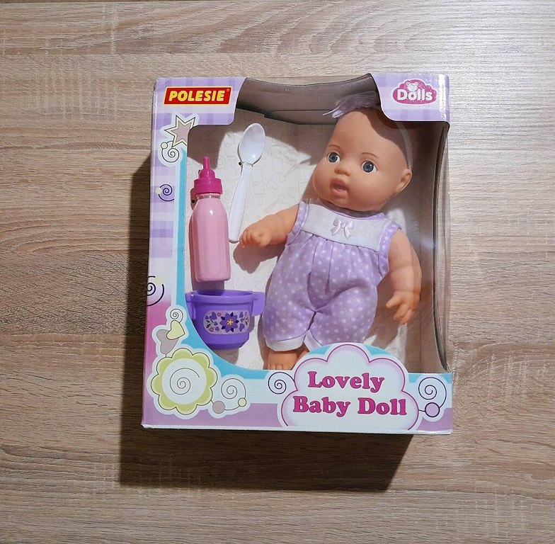 Lutka beba Lovely Baby 24 cm sa kompletom za hranjenje Nova lutka u