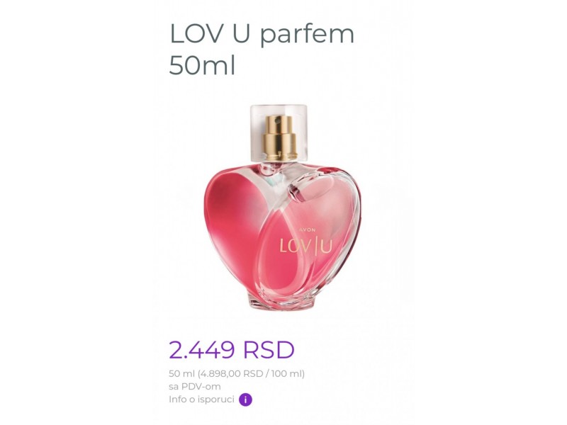 Avon Lov U parfem ( 50ml ) -novo*akcija