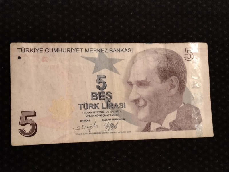 5 lira 2009 turska