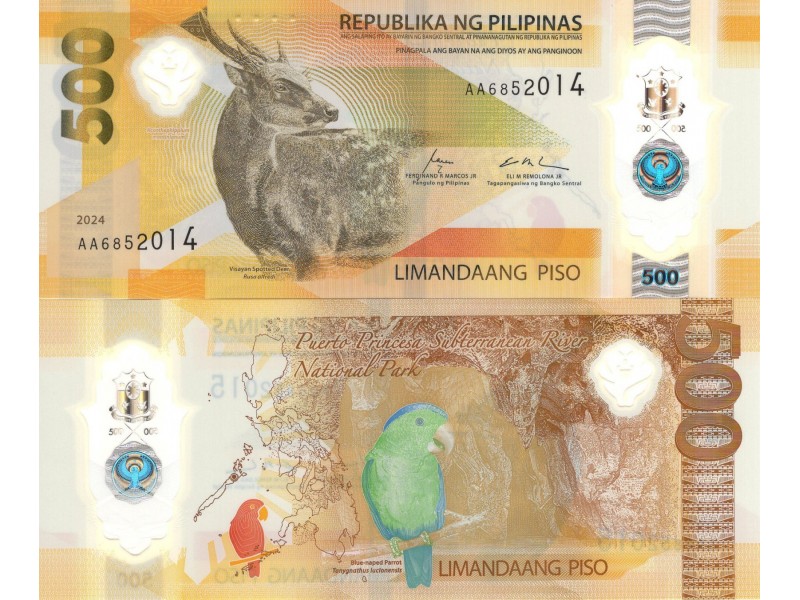 Filipini PHILIPPINES 500 piso 2025 UNC, Polymer (Jelen)