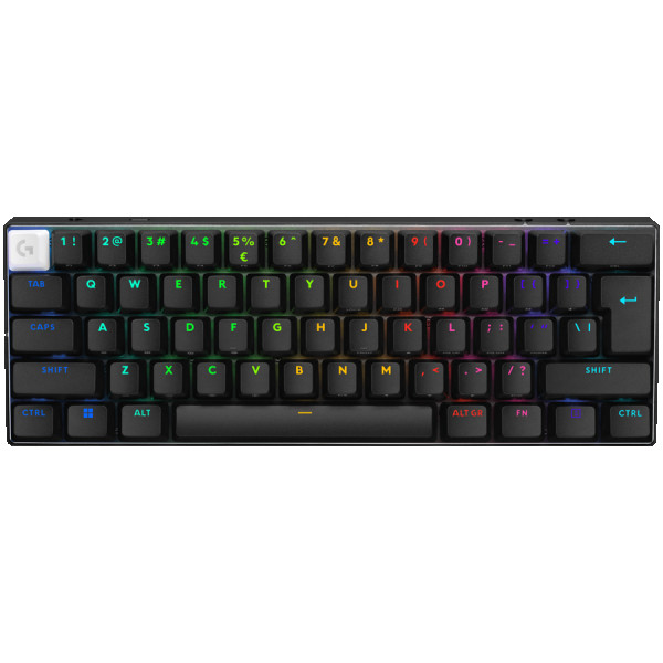 LOGITECH G PRO X 60 LIGHTSPEED Wireless Gaming Keyboard (Tactile) - BLACK - US INTL - 2.4GHZBT - EMEA28-935 - TACTILE SWITCH ( 920-011911 )