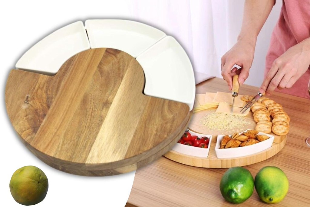 Drvena daska + pribor za serviranje sira CheeseBoard, 33 cm Proizvod nedelje