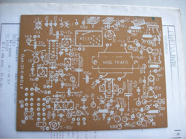 Atom 3 IC,stampana ploca + sema i upustvo,novo