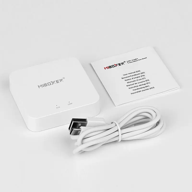 MIBOXER Kontrolni centar Tuya Smart Gateway WL-Box2, WiFi, 2.4GHz, 100 zona, Beli