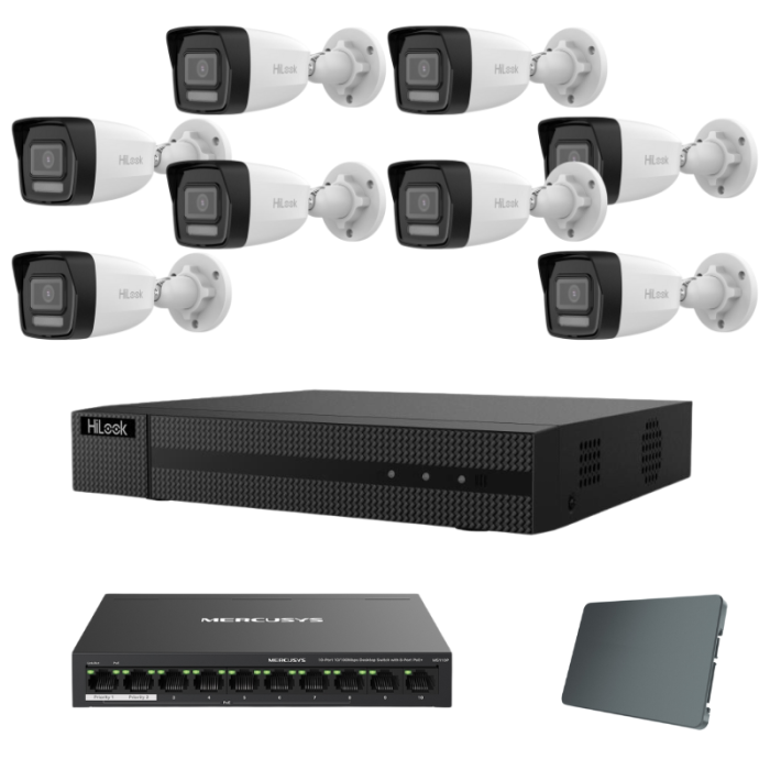 HikVision komplet sa 8 bullet IP ColorVu 2Mpix kamera
HikVision komplet sa 8 bullet IP ColorVu 2Mpix kamera