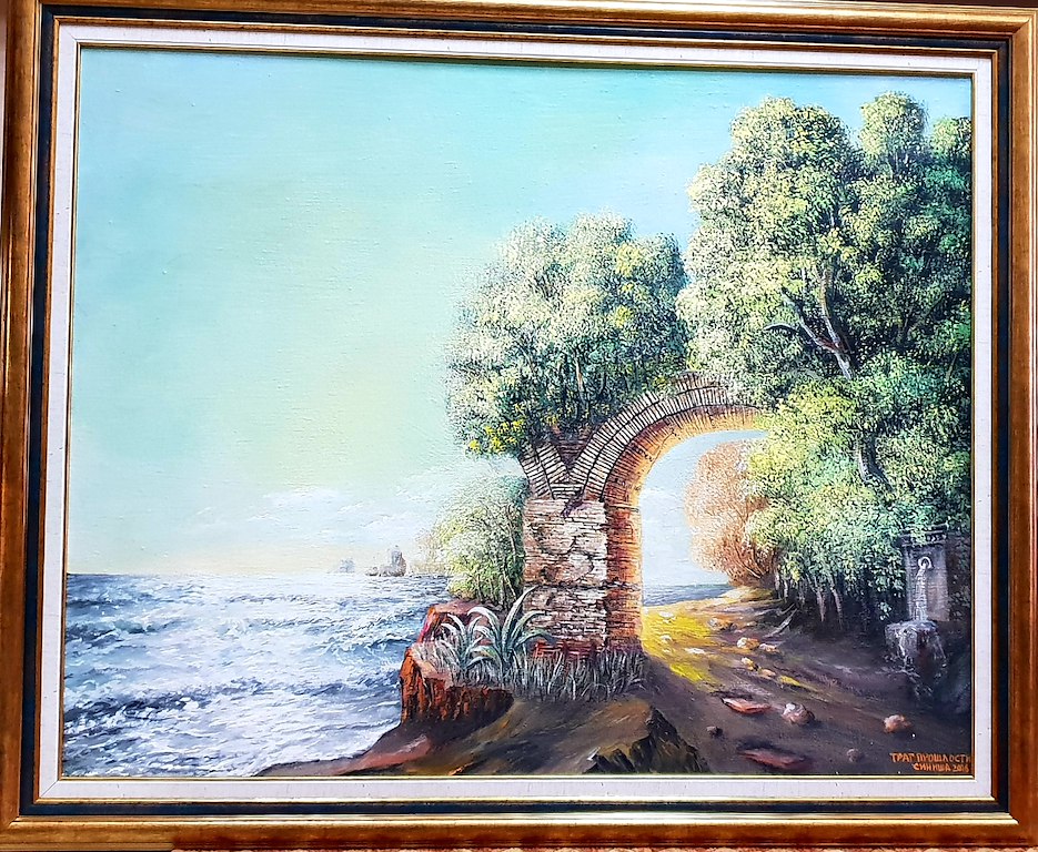 SINISA STAMENKOVIC-ULJE NA PLATNU-115X95CM-MEDITERANSKA KAPIJA