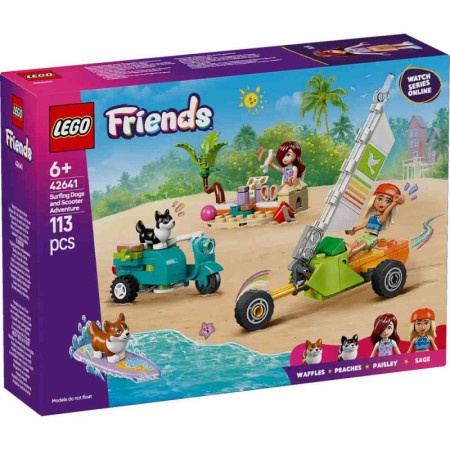 Lego friends surfing dogs and scooter adventure ( LE42641 )