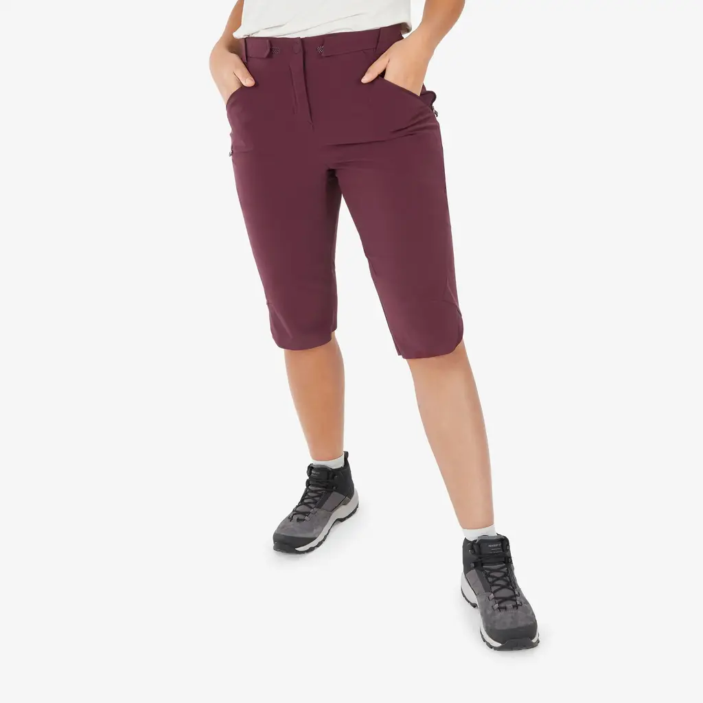 PANTALONE ZA PLANINARENJE MH500 ŽENSKE - BORDO