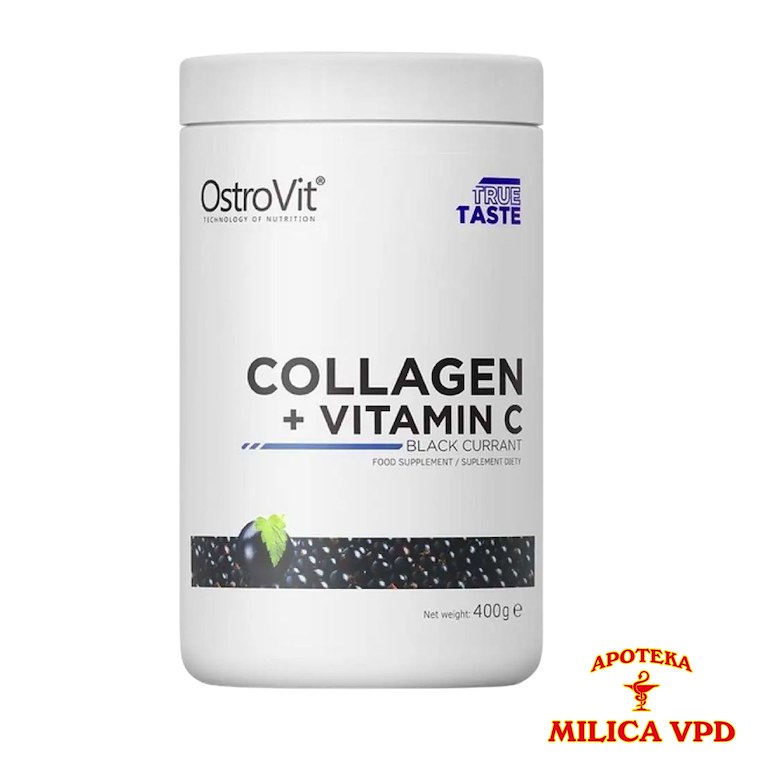 Osteovit Collagen + Vitamin C ukus crna ribizla 400gr