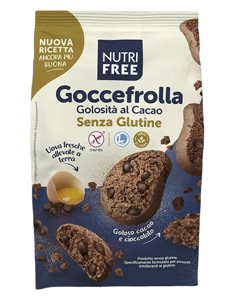 NUTRIFREE Biskvit kakao keks sa komadićima čokolade bez glutena 300g