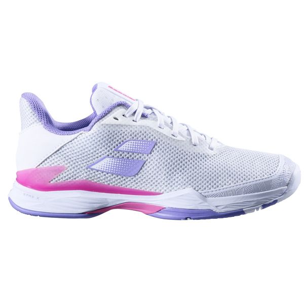 BABOLAT JET TERE ALL COURT WOMEN WHITE/LAVENDER EUR 41 WOMEN'S TENNIS SHOES