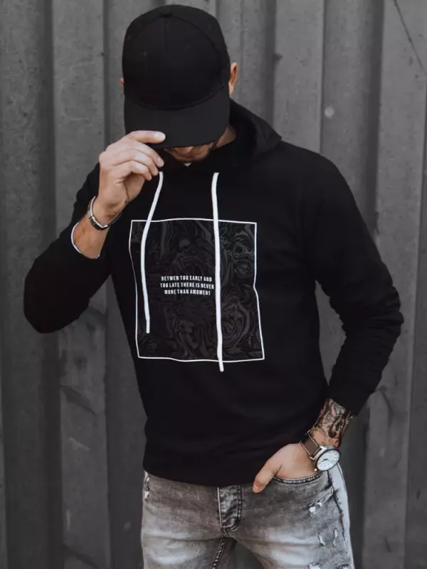 BLUZA MĘSKA CZARNA DSTREET