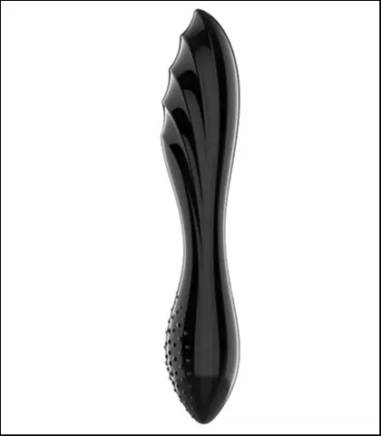 Satisfyer Dazzling Crystal Glass Dildo, Crni