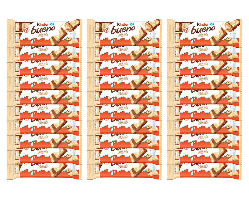 FERRERO Pakovanje Kinder bueno bar beli, 43g, 30 komada