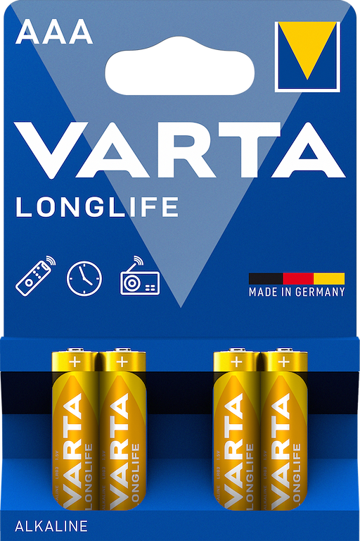 Longlife alkalna baterija LR03 4/1