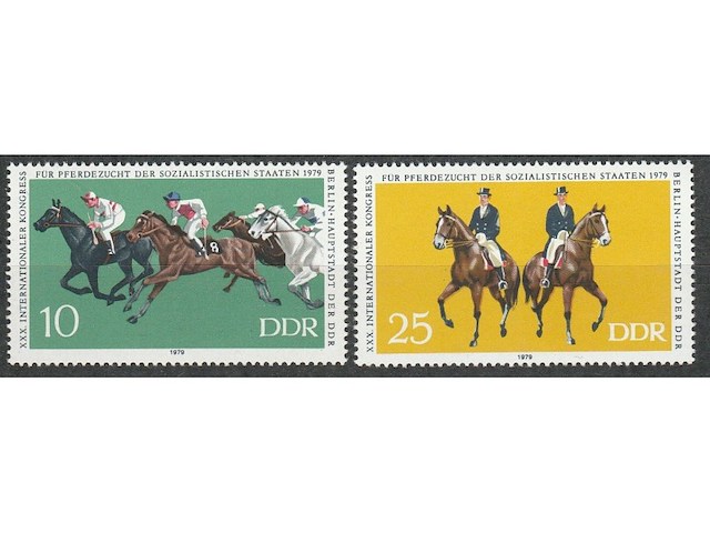 DDR-1979-Horse Breeding of Socialist State-MNH