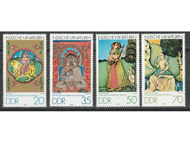 DDR - 1979 - Indian Miniatures - MNH