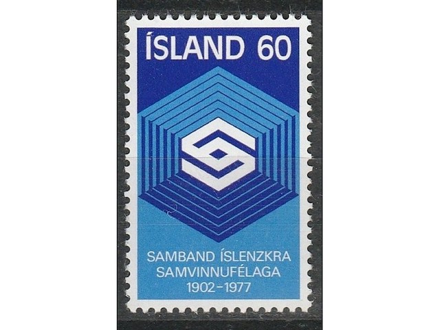 Island, Icelands cooperative societies - 1977 - MNH