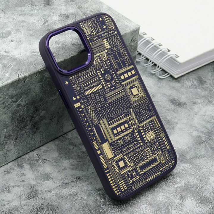 Futrola MACHINERY za iPhone 14 (6.1) ljubicasta