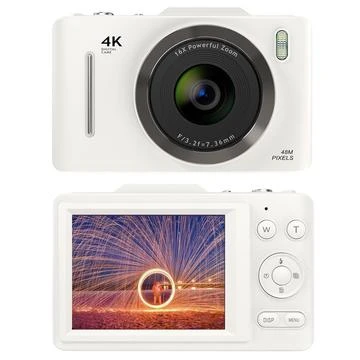 H16 DIGITAL CAMERA WITH 16X ZOOM AND 32GB MEMORY CARD - WHITE