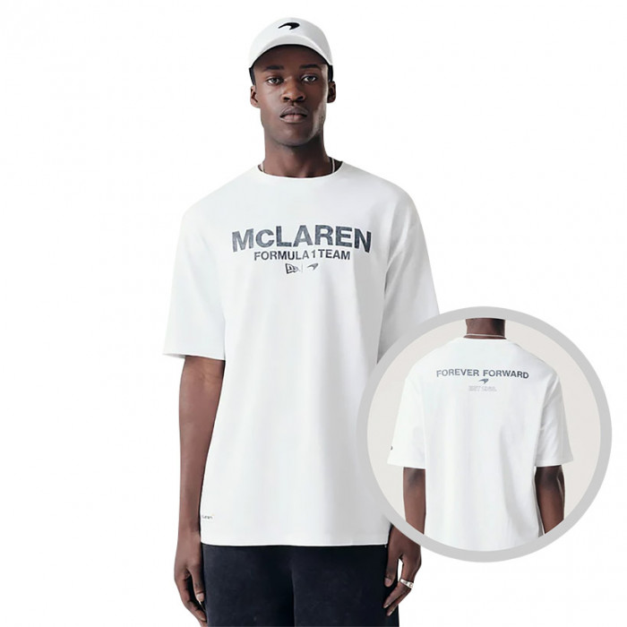 McLaren Racing New Era Washed Pack Black On White Oversized majica