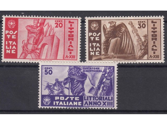 Italija 1935 Mi#520-522 ** serija