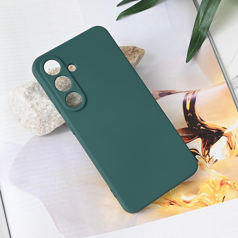 Zastitna maska (futrola) Teracell Soft Velvet - Samsung S931 Galaxy S25 tamno zelena