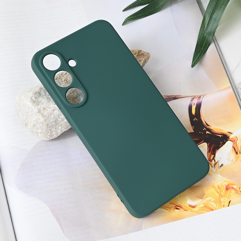 Zastitna maska (futrola) Teracell Soft Velvet - Samsung S936 Galaxy S25 Plus tamno zelena